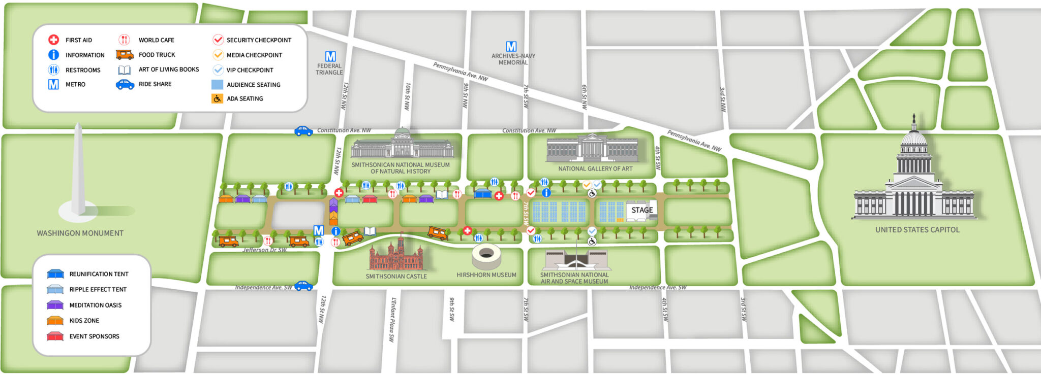 Festival Map - World Culture Festival — US Edition